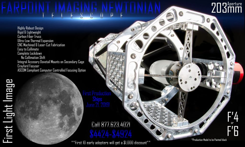 Farpoint Introduces New 8-Inch Imaging Newtonian Telescope | Astronomy Technology Today