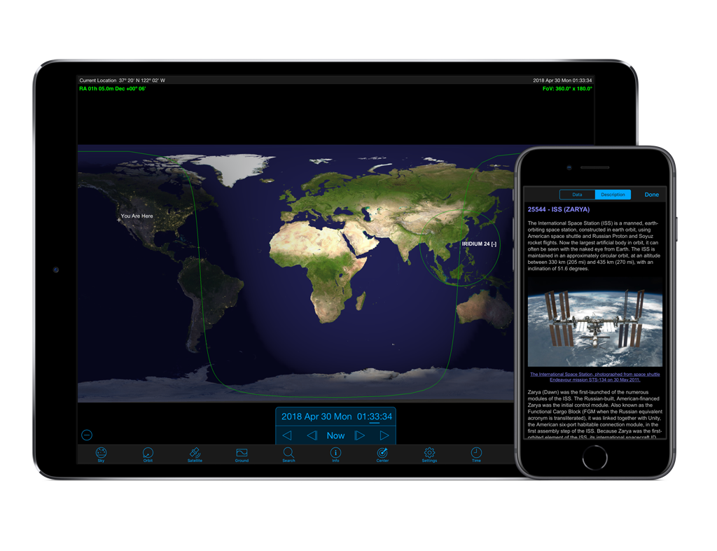 Orbitrack 2 Satellite Tracking App | Astronomy Technology Today