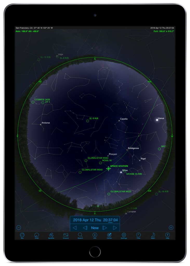 New Version of Orbitrack Satellite Tracking App Released | Astronomy ...