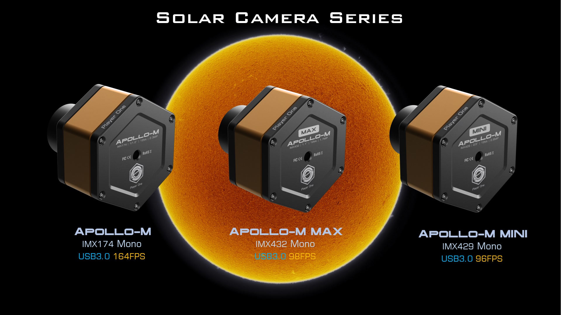 Player One Apollo Solar Camera Series | Astronomy Technology Today