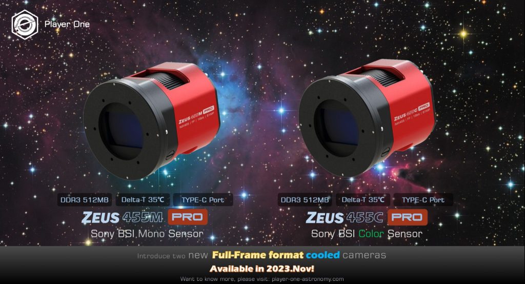 Player One ZEUS 455 PRO Cameras | Astronomy Technology Today