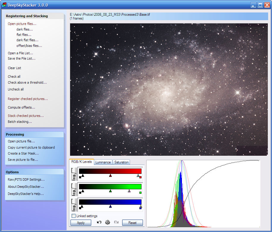 DeepSkyStacker 5.1.8 Beta 1 | Astronomy Technology Today